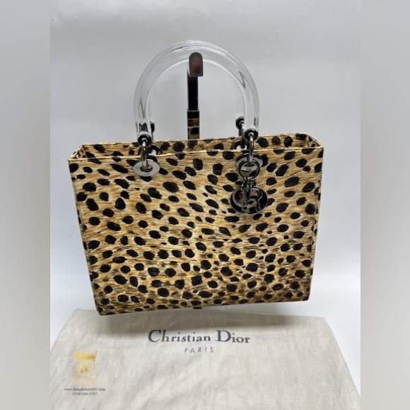 Dior | Bags | Christian Dior Leopard Large Lady Dior Bag | Poshmark